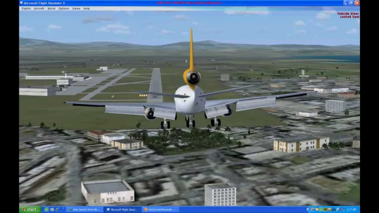 Flight Simulator X DC 10 ILS Approach RPLL RnWay 6 - YouTube