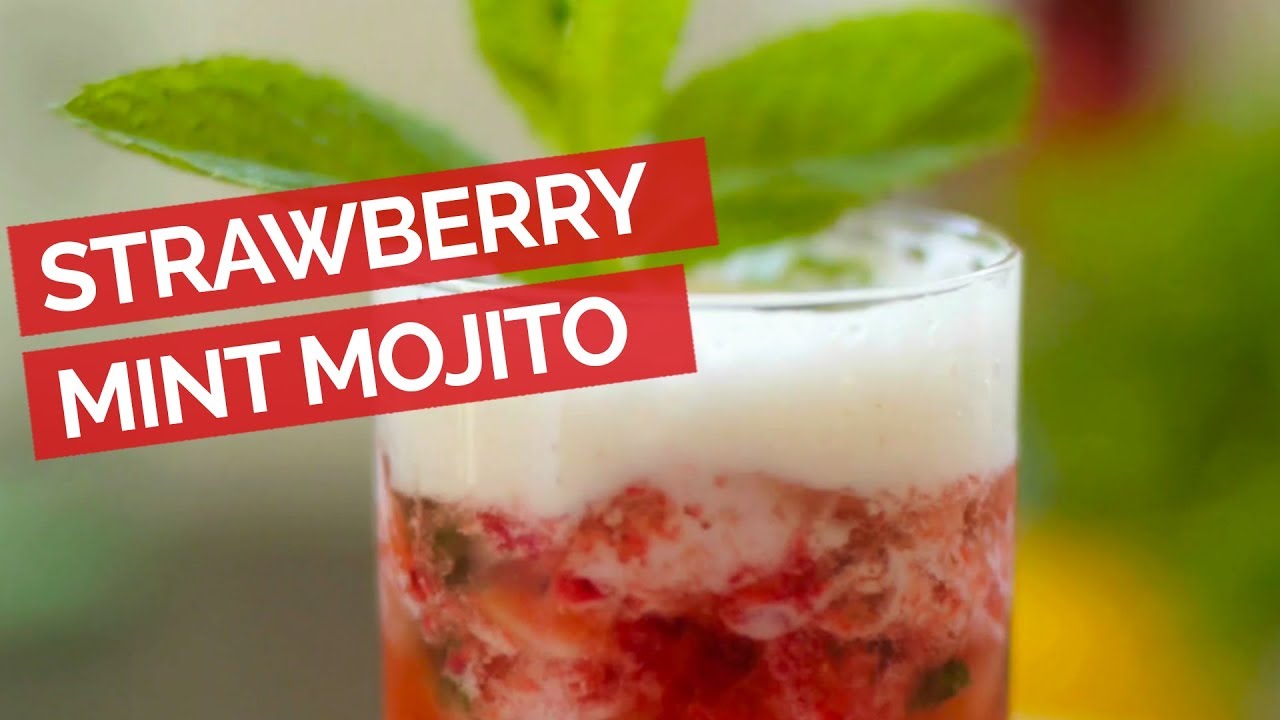 Strawberry Mint Mojito Recipe (Made with Beer) - YouTube