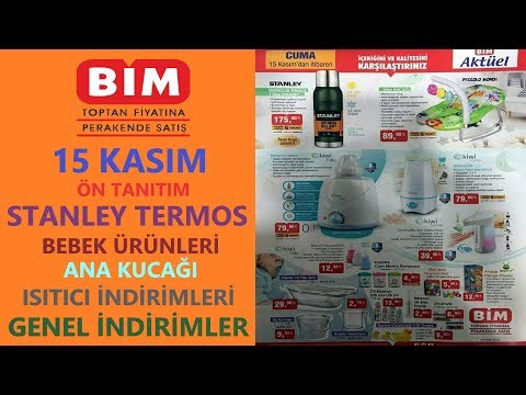ÖN TANITIM BİM 15 KASIM 2019 İNDİRİMLERİ / BİM STANLEY TERMOS İNDİRİMİ