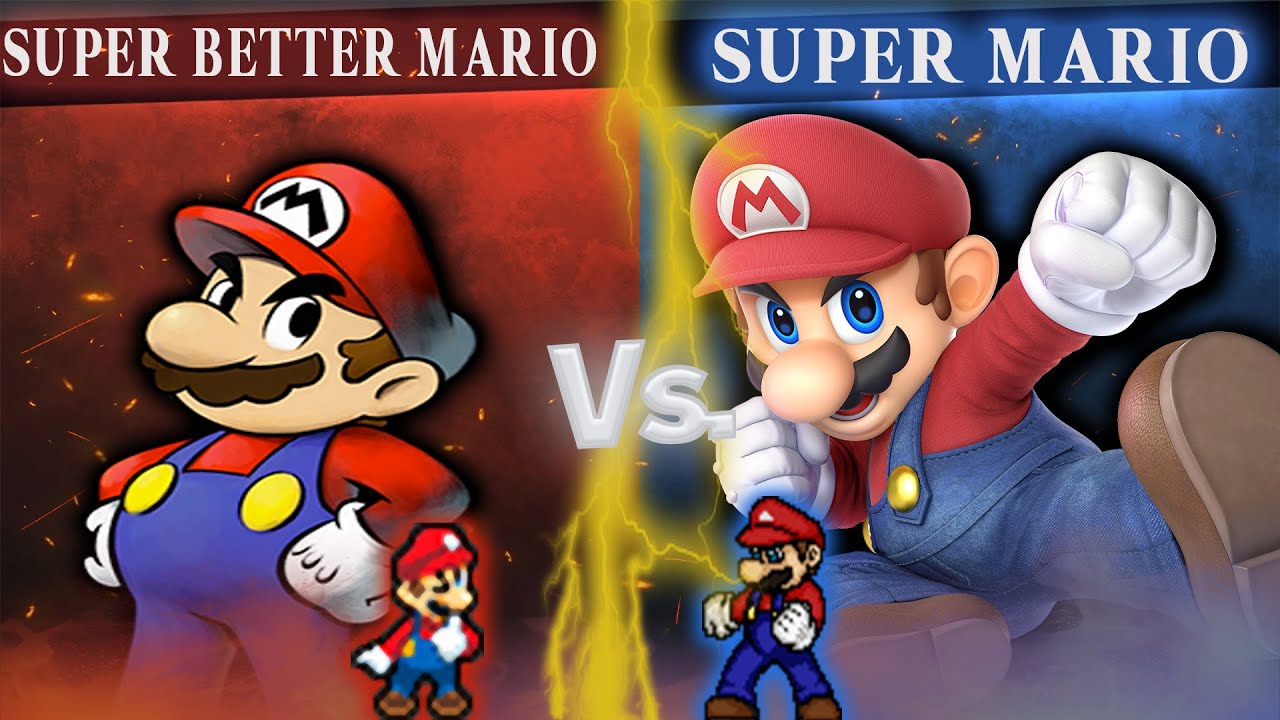 [MUGEN]AI BATTLE - Super Better Mario vs Super Mario - YouTube