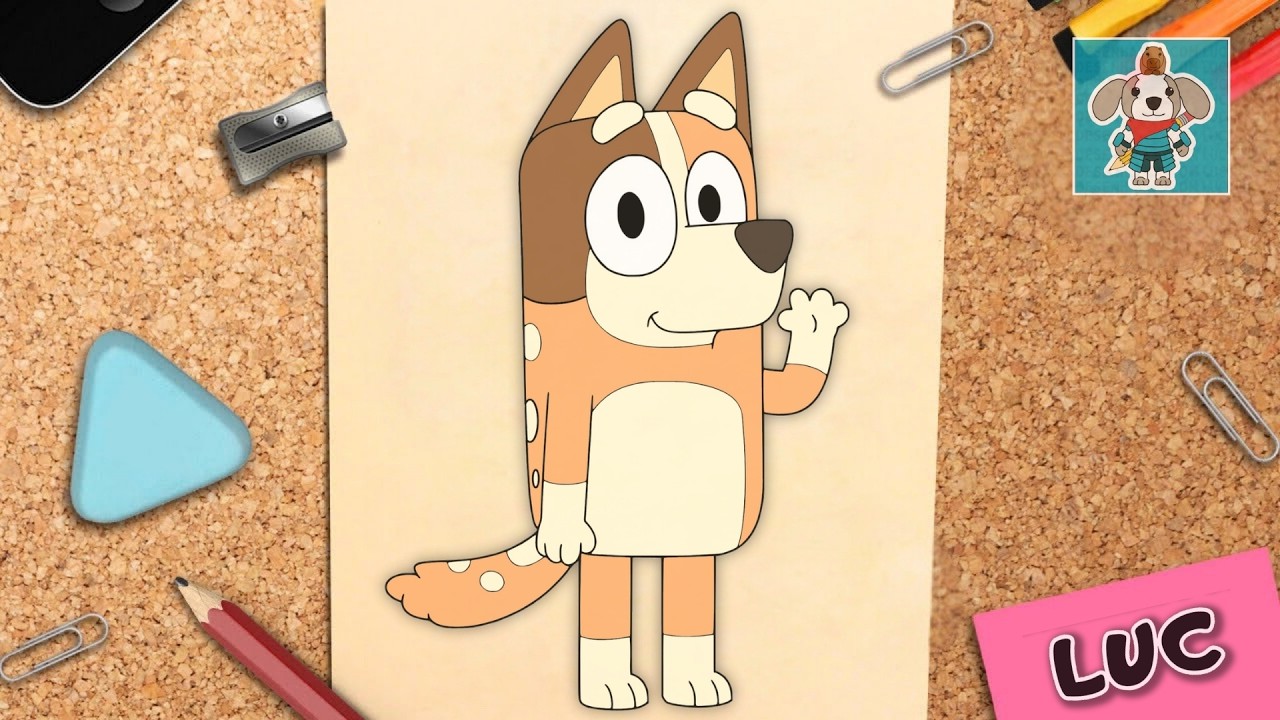 Como Desenhar Chilli Heeler de Bluey Passo a Passo - YouTube