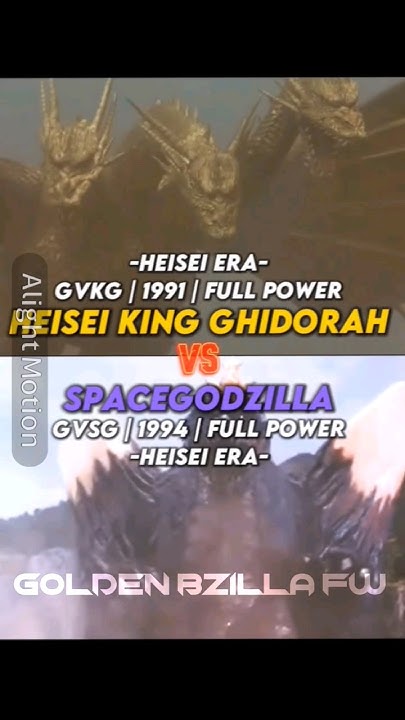 Heisei King Ghidorah vs Spacegodzilla - YouTube