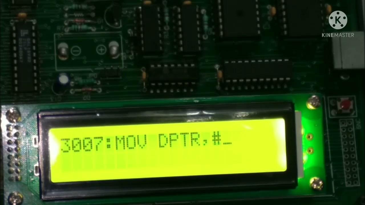 Microcontroller lab Experiment-2, Subtraction of two numbers - YouTube