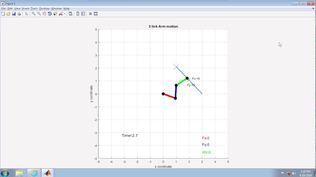 Impedance Control Simultion- RRR robot arm in MATLAB - YouTube