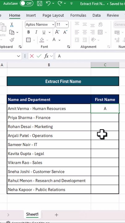 Excel Interview Question #162 Extract First Name from a List - YouTube