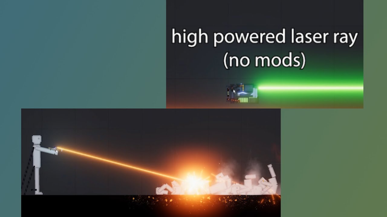 How to make a high-powered laser ray in People Playground (no mods ...