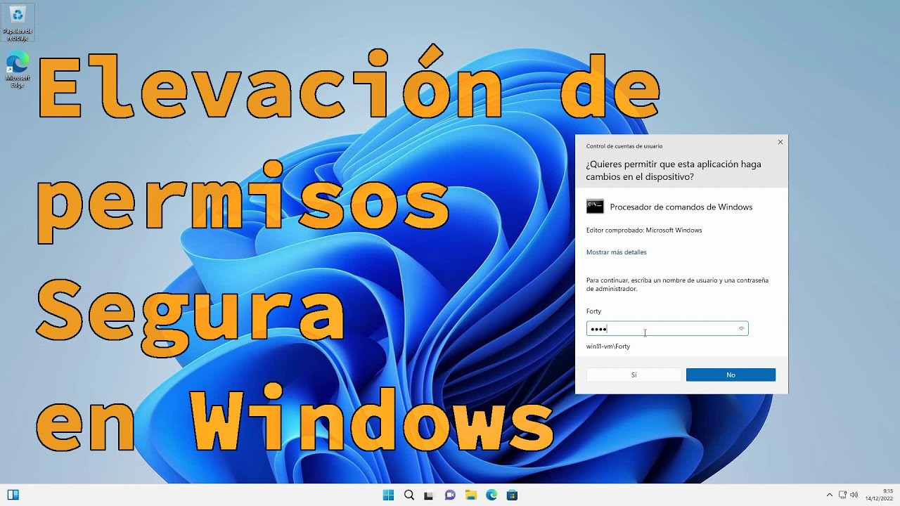 Elevación de permisos Segura en Windows - YouTube