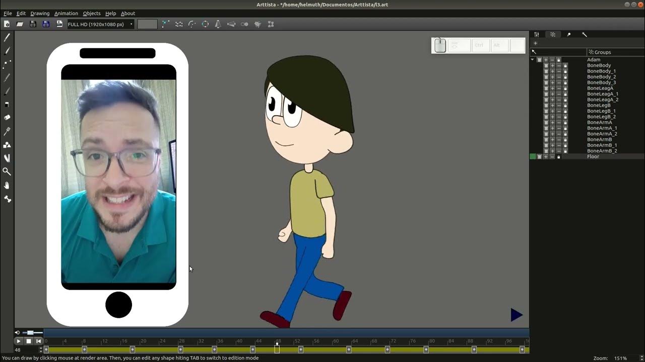 (English)2D Animation Tutorial: How To Animate a Walking Cycle on ...