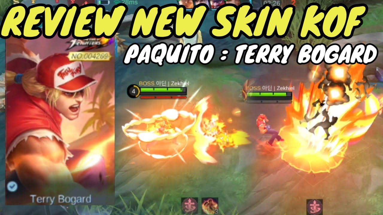 MELEDAKKK ABANGKUHHH SKIN KOF PAQUITO : TERRY BOGARD | MLBB - YouTube