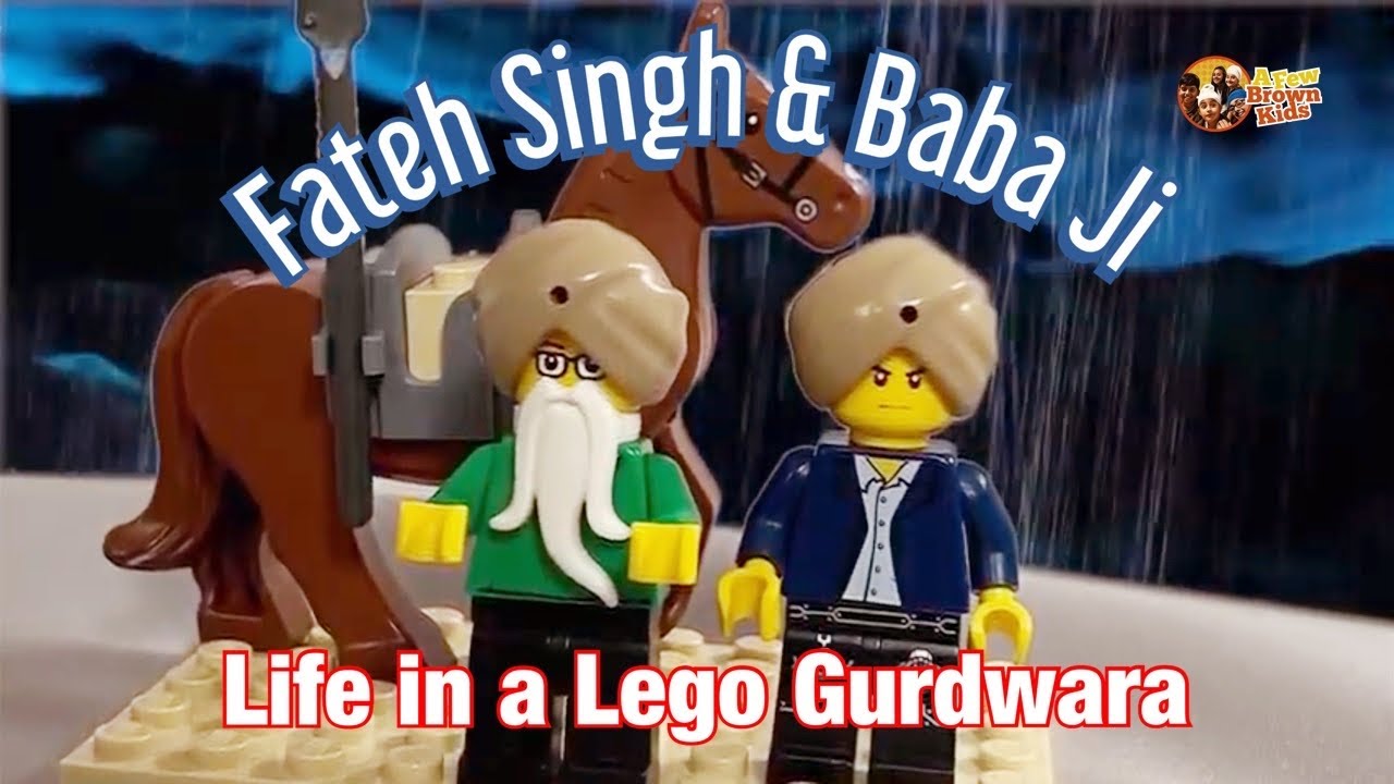 Sikh Lego - life in a LEGO Sikh Gurdwara, baba ji & fateh singh - YouTube