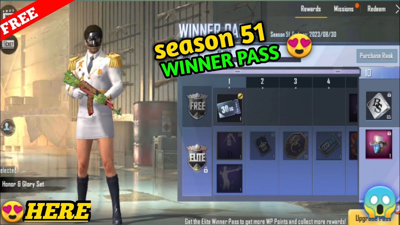 pudg mobile lite season 51 Winner pass is Here 😱 | Full Max Out season ...