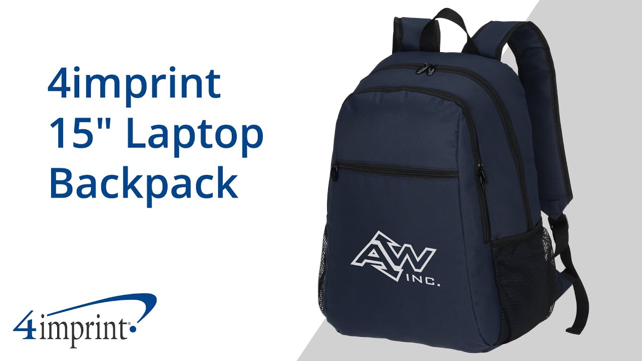 4imprint 15" Laptop Backpack - Custom Laptop Backpack by 4imprint - YouTube