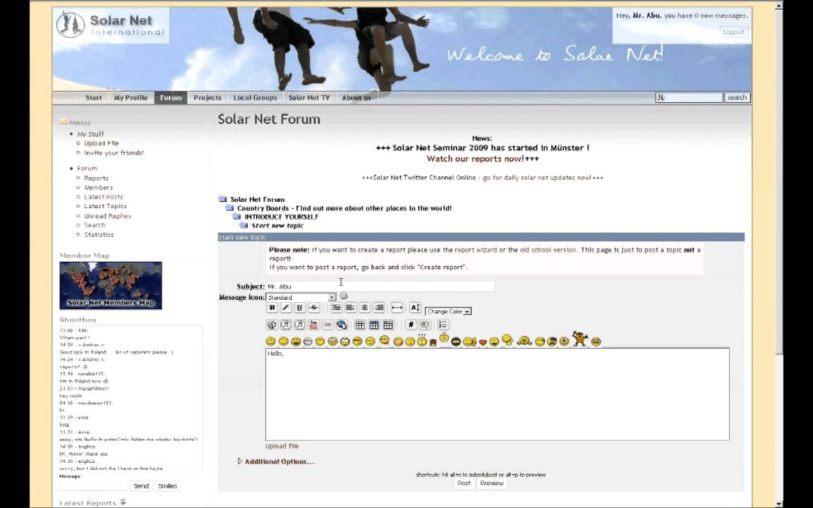 How to introduce yourself on solarnet tv - YouTube