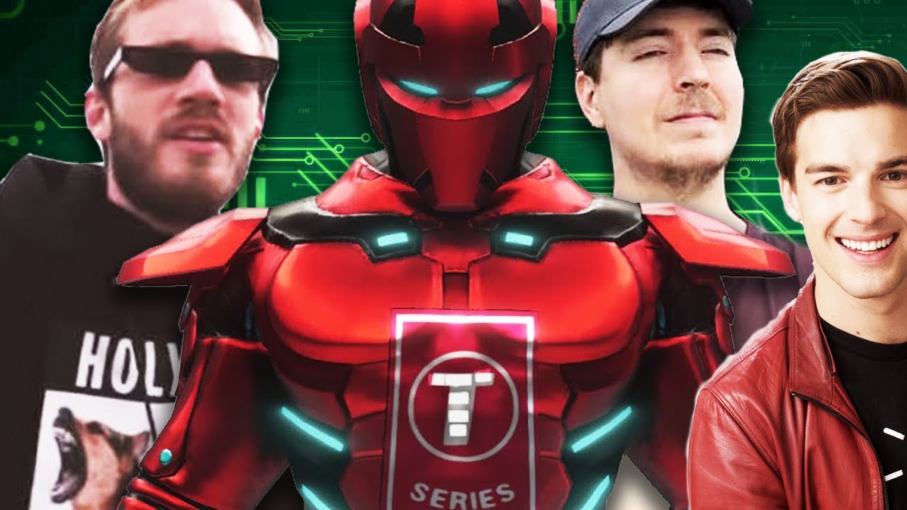 T-Series SUB BOT vs. Pewdiepie vs. MatPat vs. Mr. Beast | WWE 2K19 ...