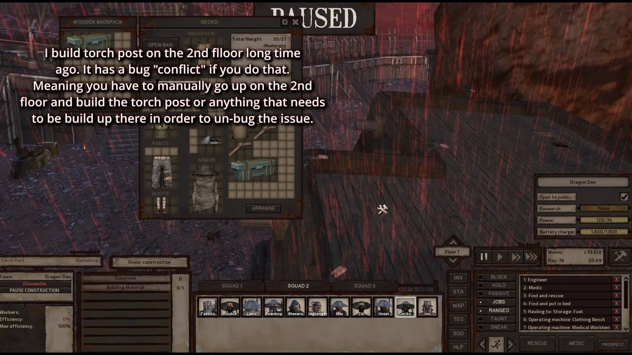 Kenshi│TWO MAJOR BUGS - My Character is STUCK and Refuses to WORK ...