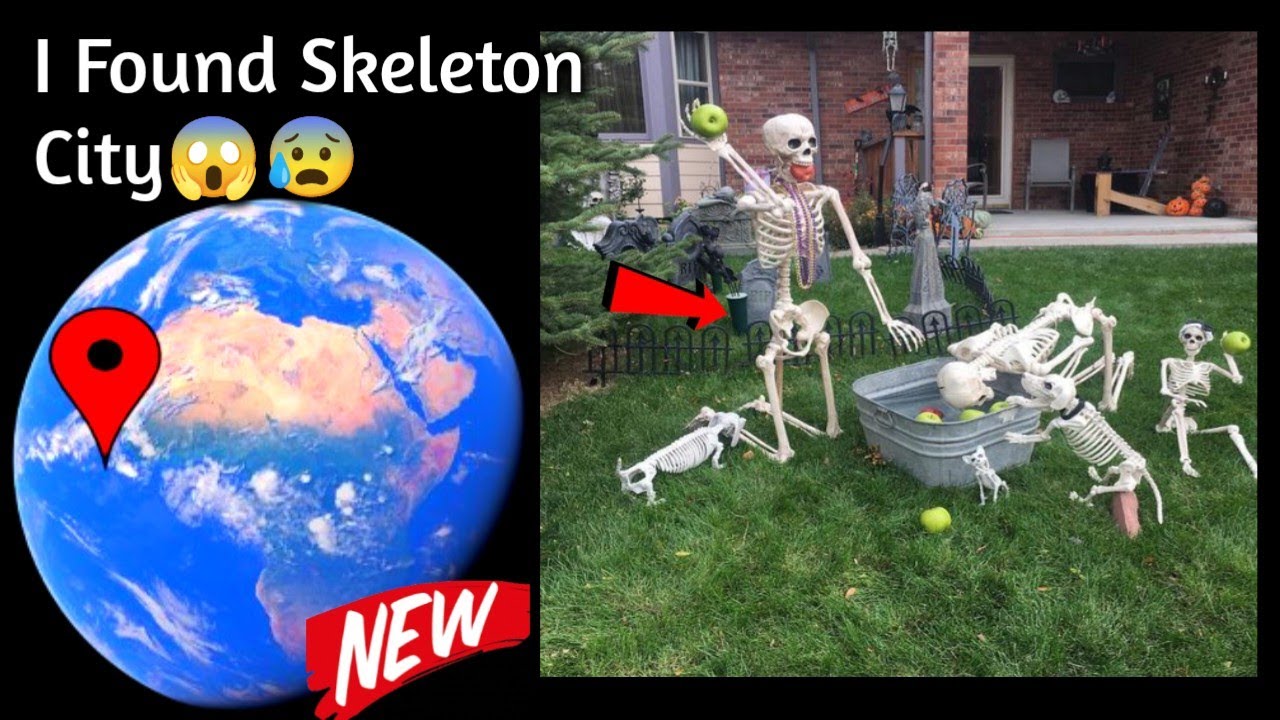 I FOUND SKELETON CITY 😱😰On Googel earth #earth #maps #viralvideo # ...