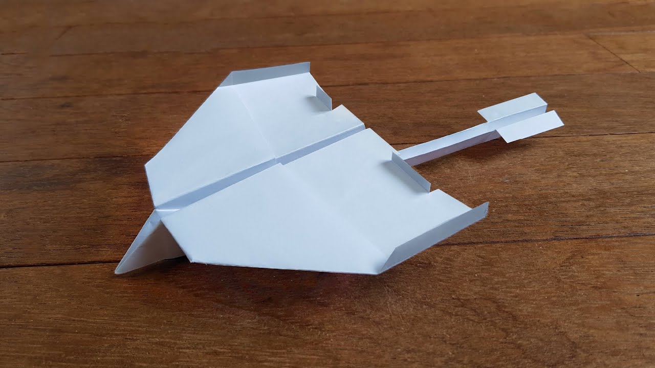 How To Fold A Paper Airplane That Flies Far | EASY TUTORIAL - YouTube