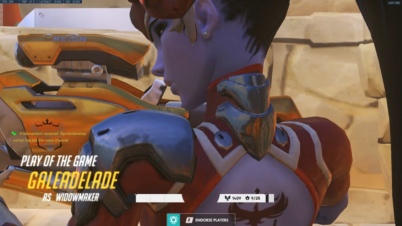 Potg Gale Soldier 76 Widowmaker Gameplay Overwatch Season 35 Top 500