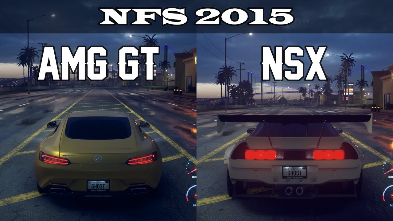 Mercedes-AMG GT vs Honda NSX Type-R - NFS 2015 (Drag Race) - YouTube
