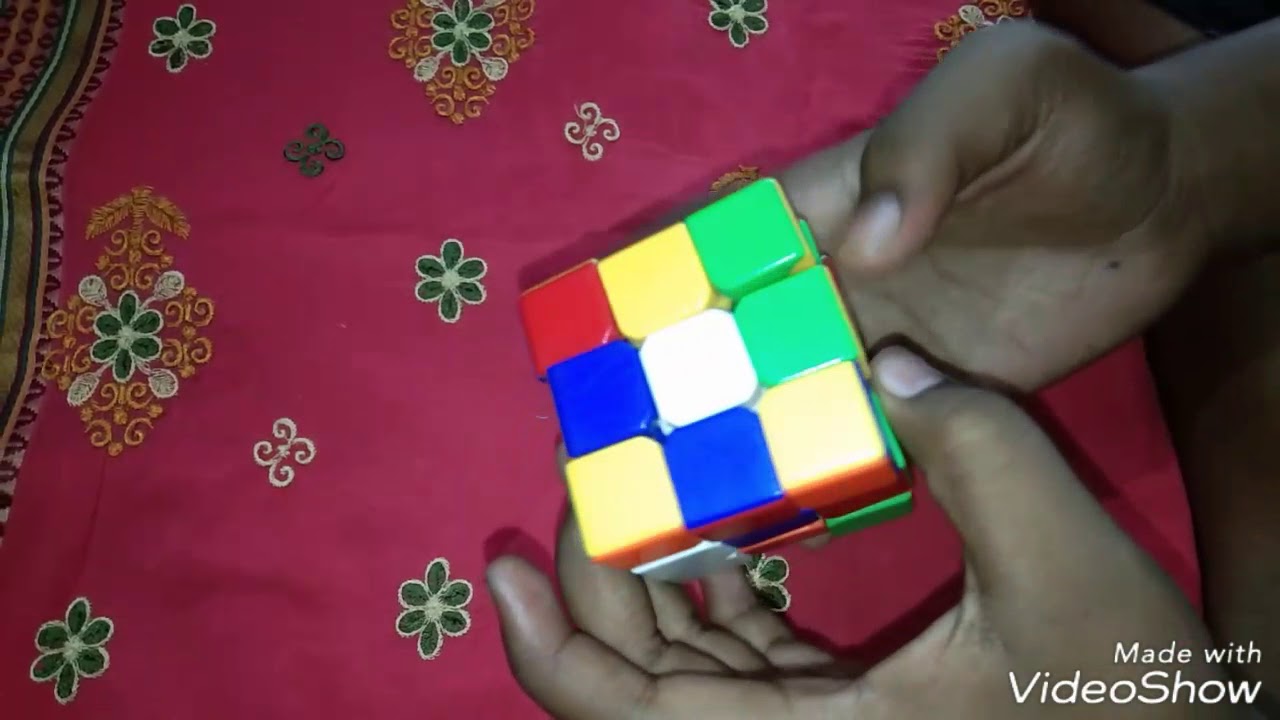 How to make first layer of rubix cube in hindi without any logorithm ...