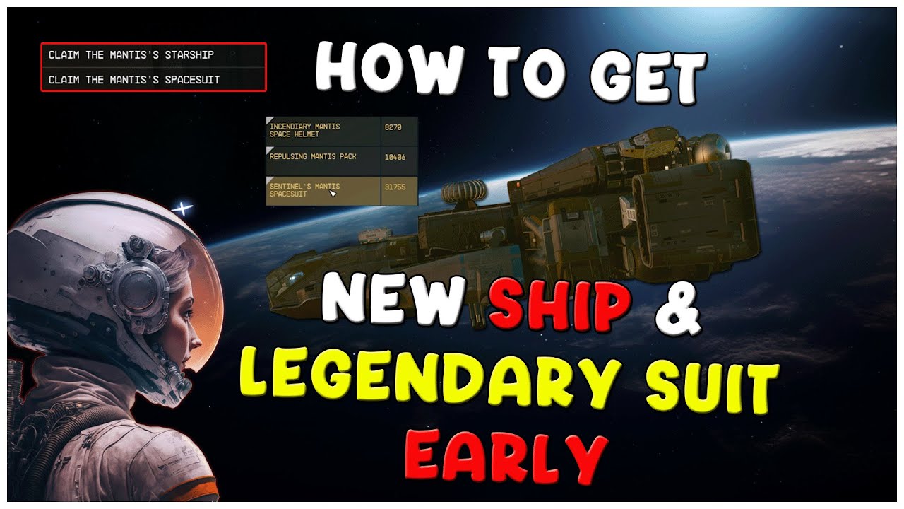 GET THIS FREE SHIP EARLY + LEGENDARY ARMOR In Starfield | Mantis Armor ...