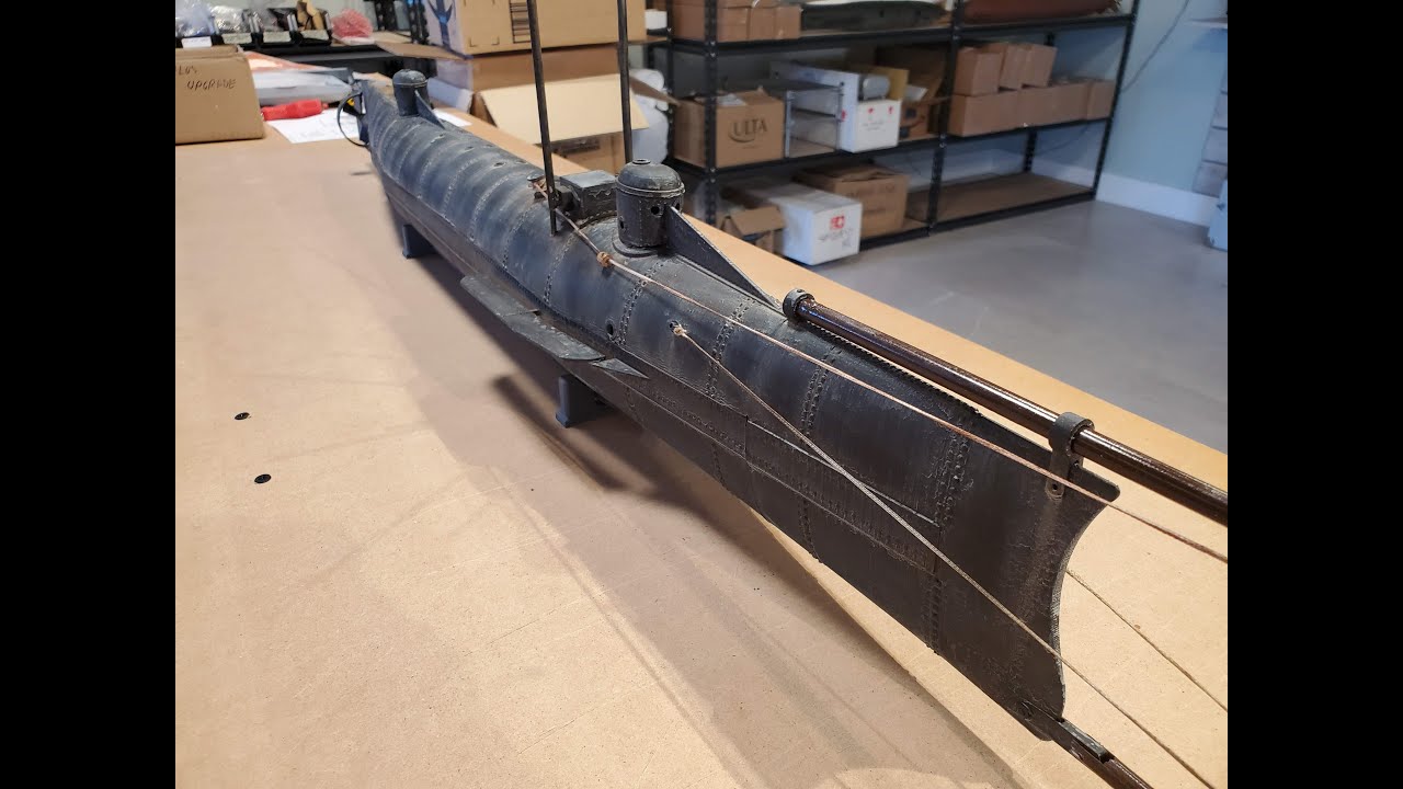 3D CAD files for printing your own HL Hunley RC or static display model ...