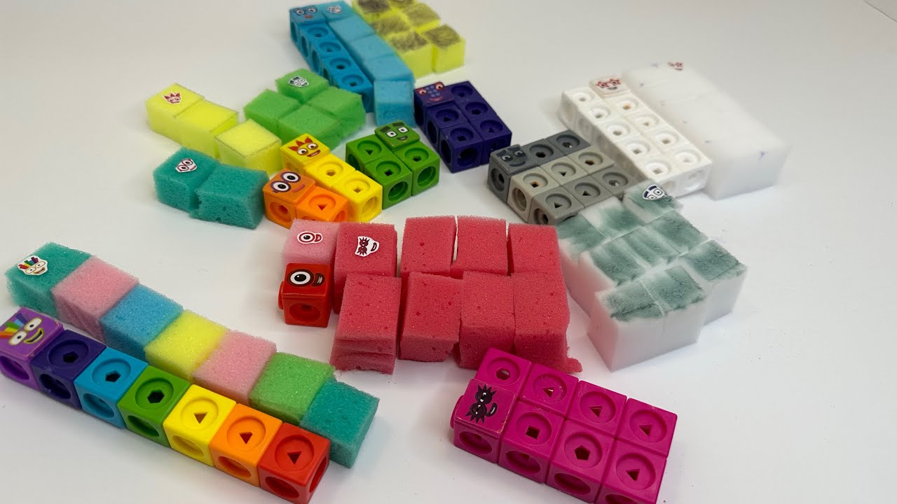 DIY: Making Numberblocks with Magic Sponge! - YouTube
