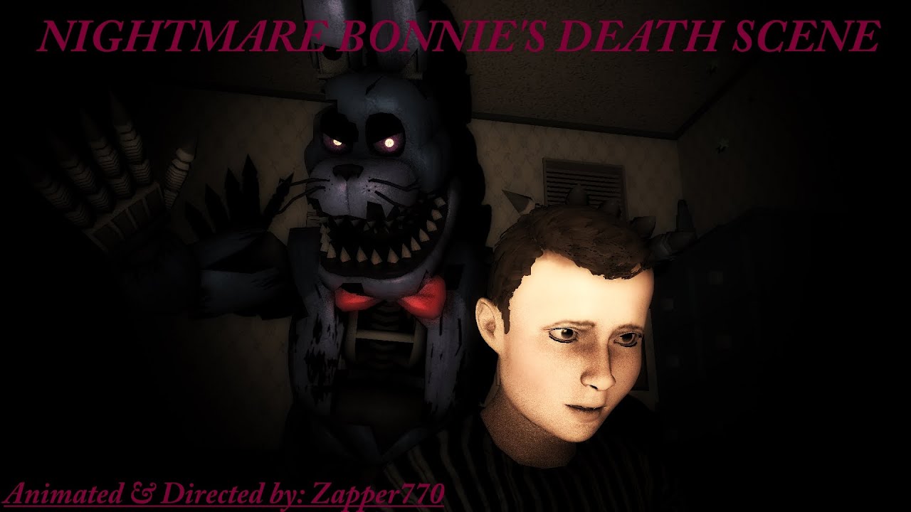 (SFM) FNaF 4 Nightmare Bonnie's Death Scene - YouTube