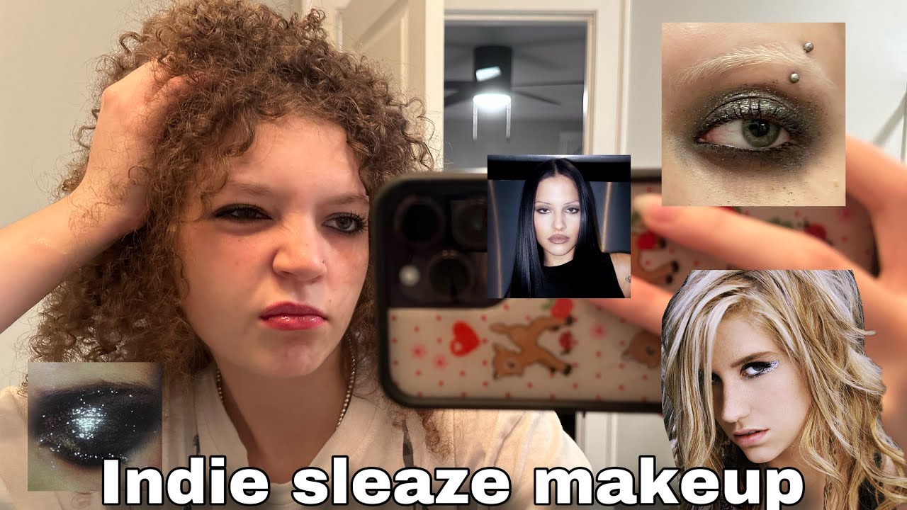 TRYING OUT INDIE SLEAZE MAKEUP! | CAMILLE RAYE - YouTube