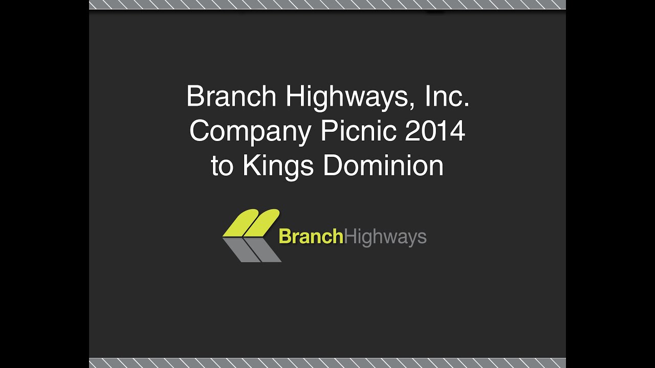 Branch Highways Company Picnic 2014 to King's Dominion - YouTube