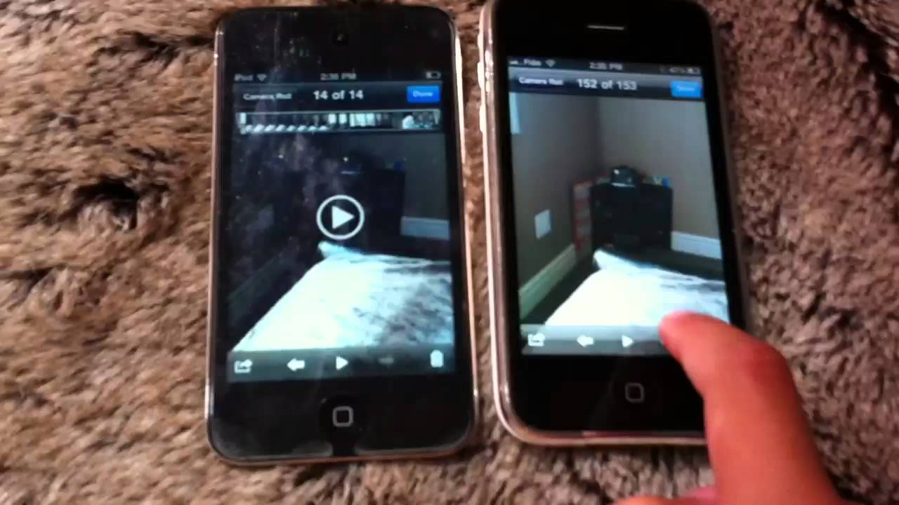 iPod 4 Vs. iPhone 3GS Camera - YouTube