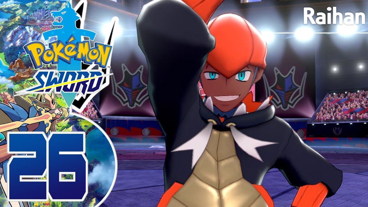 Pokemon Sword (Switch)[Blind] Part 26 (VS Raihan) - YouTube