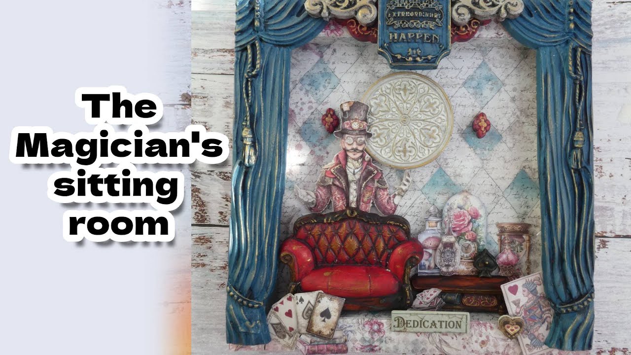 The Magicians Sitting room with Master of Magic by Stamperia - YouTube
