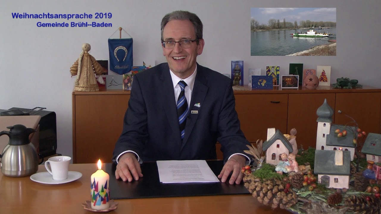 Weihnachtsansprache von Bürgermeister Dr. Göck 2019 - YouTube