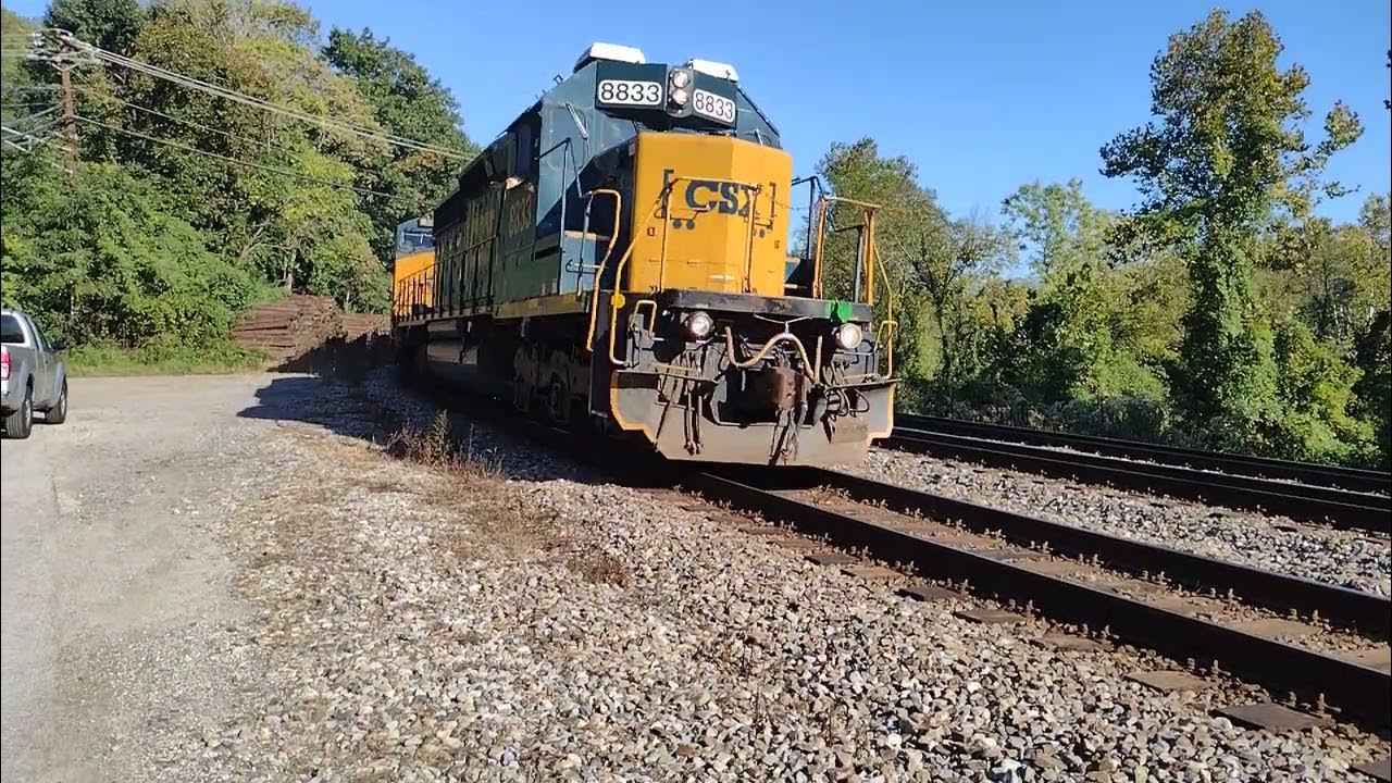SD40-2 Leads CSX Road Freight at Relay, MD - YouTube