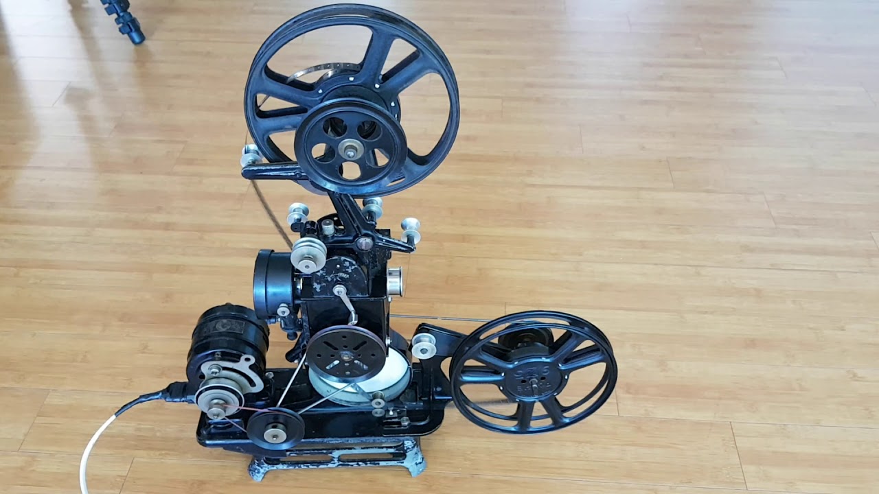 Pathe Baby film projector 1920's - YouTube