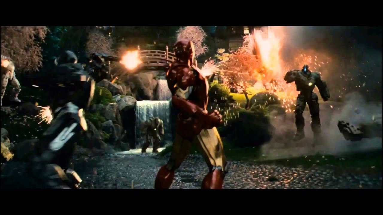 IRON MAN AND WAR MACHINE FIGHT DRONES - YouTube