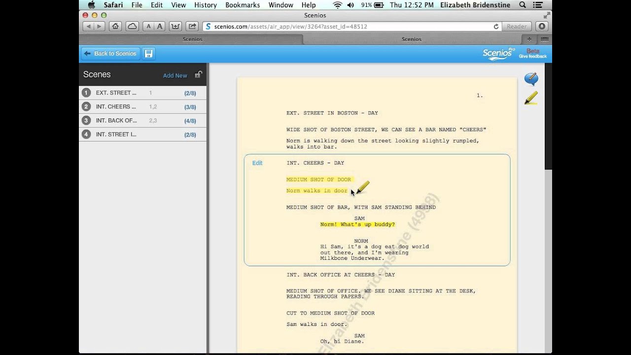 Using the Script Highlighter Feature - YouTube