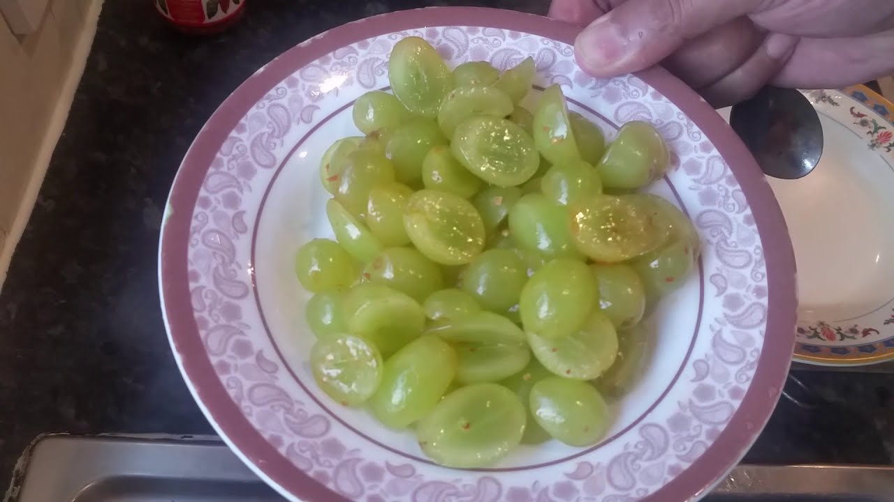 Grapes chutney grape coriander green chilli garlic mustard oil food ...
