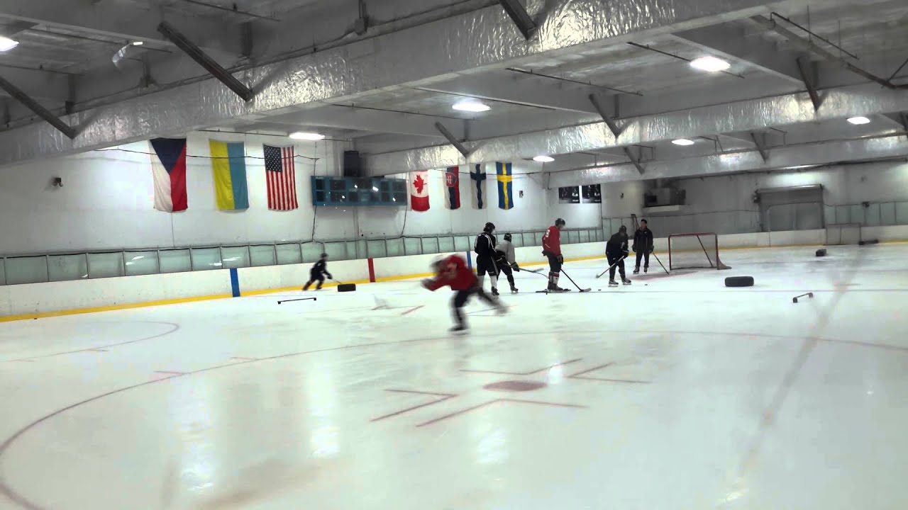 채지윤, 윤종혁 하키 8/25/2015 @KHS RINK - YouTube