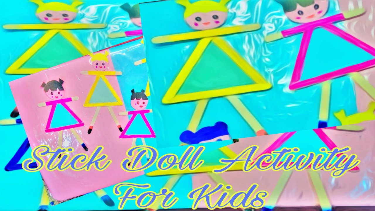 How to make Stick dolls learn step by step tutorial🪆 💕Crafting up fun ...