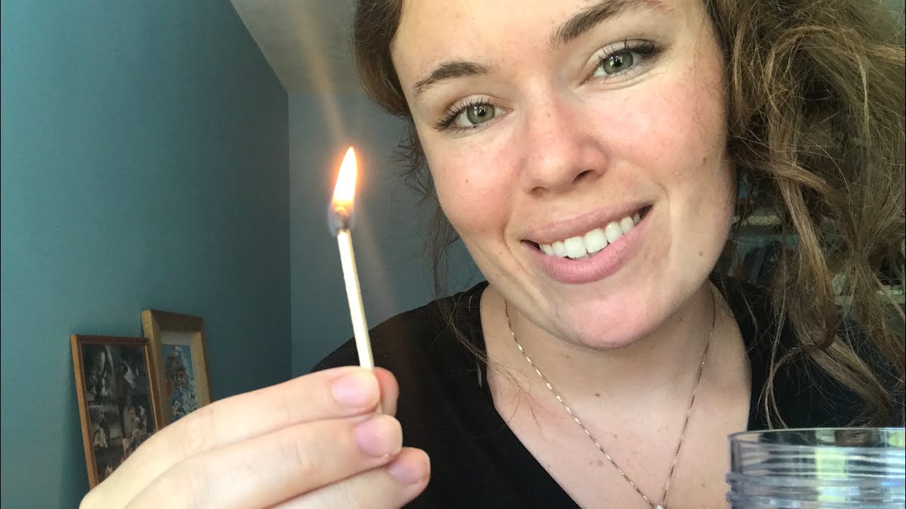 ASMR Lighting Matches/ Match Striking and Fizzling w/ Whisper - YouTube