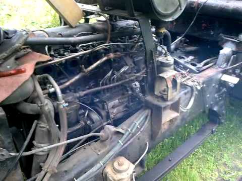 Bedford diesel no exhaust start - YouTube