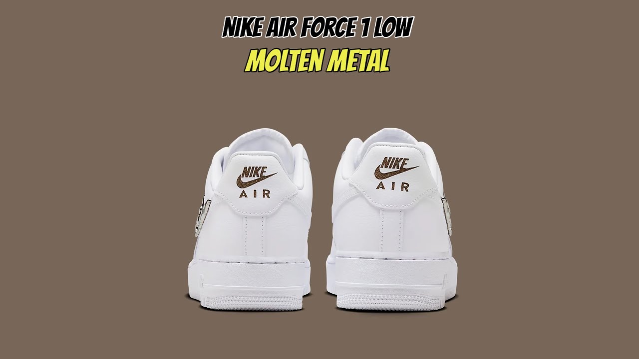 Nike Air Force 1 Low Molten Metal - YouTube