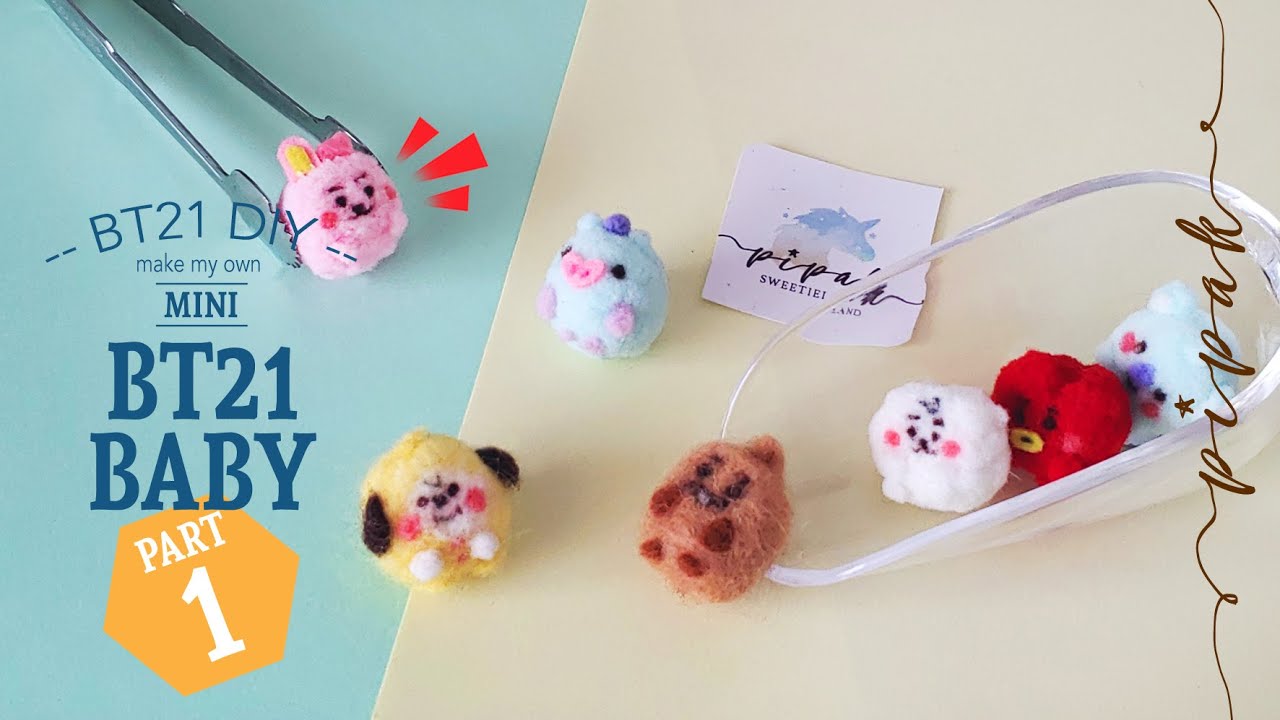 BT21 DIY | Make my own mini BT21 BABY (PART 1) - YouTube
