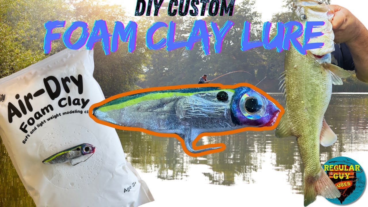 Making a Bass Fishing Lure with Foam Clay - YouTube