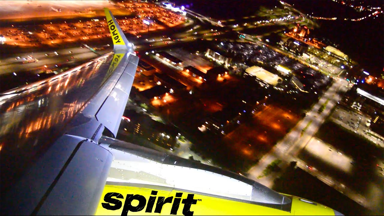 Spirit Airlines Airbus A321 Takeoff from Minneapolis-Saint Paul (MSP ...
