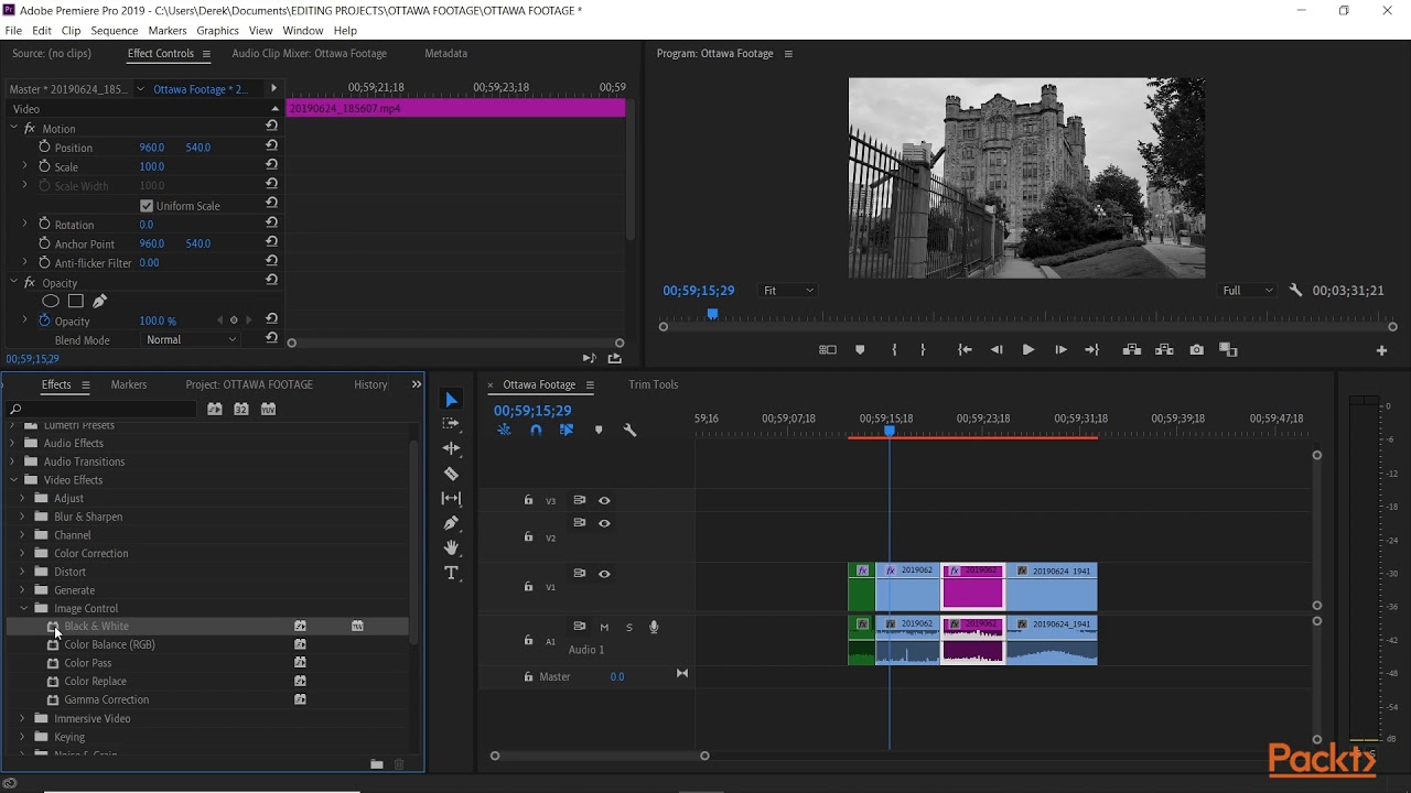 Mastering Adobe Premiere Pro CC 2020 : Applying Video Effects ...