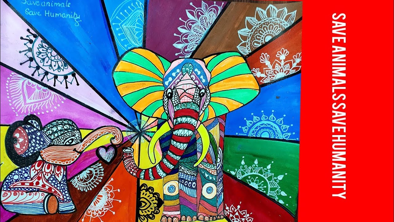 Doodle Simple / Save Animals Save Humanity/ #VividThoughts - YouTube