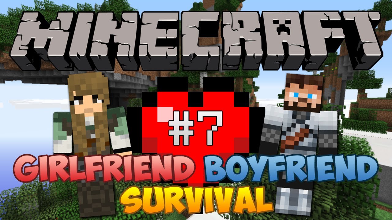 Minecraft: Girlfriend, Boyfriend Survival - #7 "De Grot In!" (Let's ...